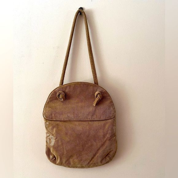 Vintage | Bags | Vintage Carmel Knotstrapshoulder Bag | Poshmark